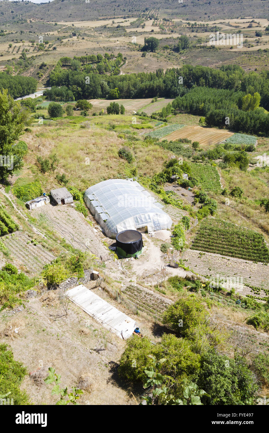 Cultivated land in a rural landscape Stock Photo - Alamy