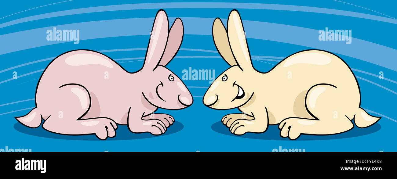 Two Cute Bunnies Stock Photo - Alamy