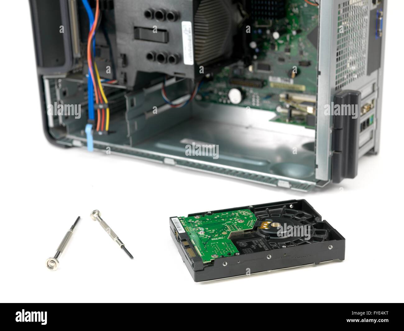 The inner hardware system of a desktop computer Stock Photo - Alamy