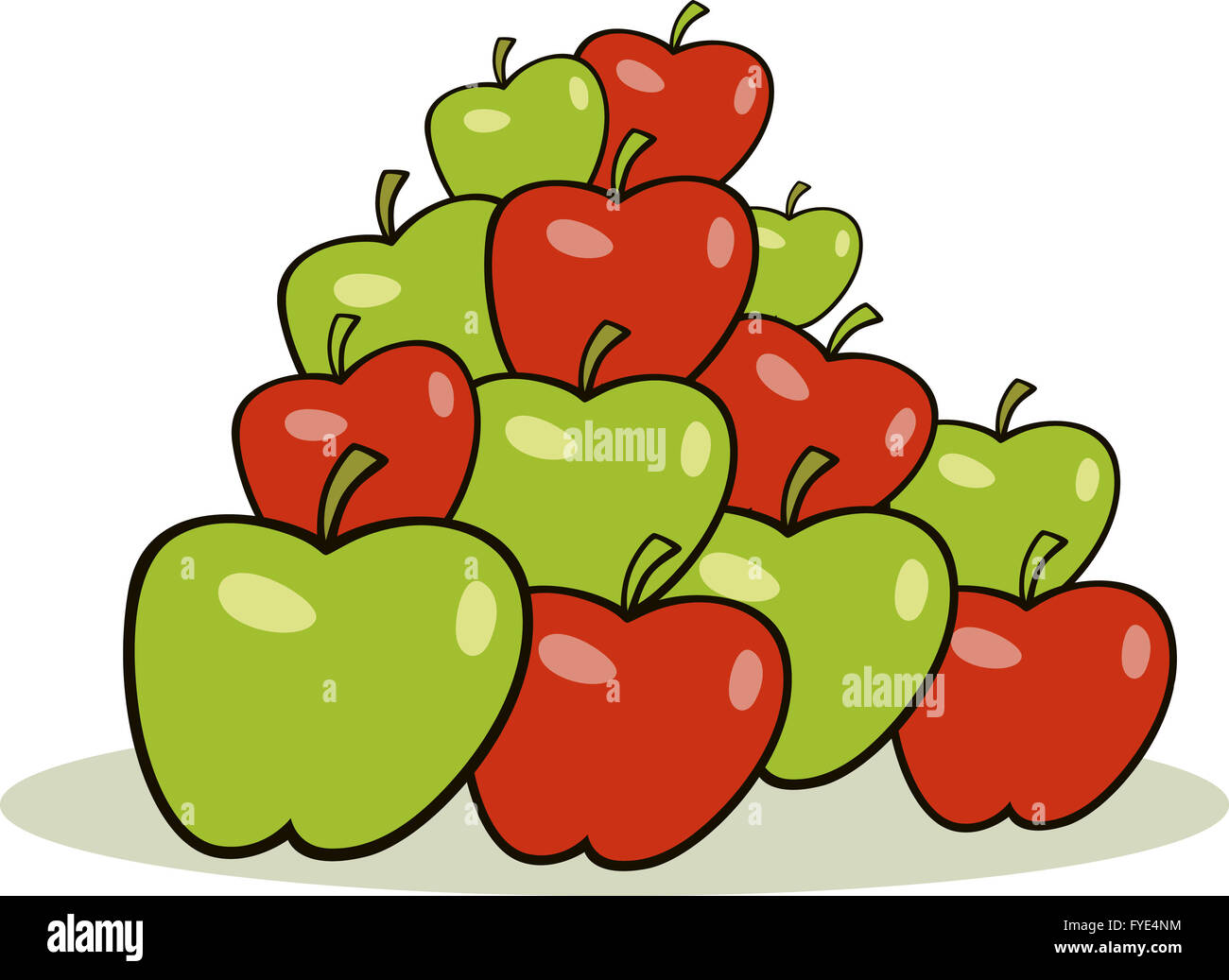 Heap of apples Stock Photo - Alamy