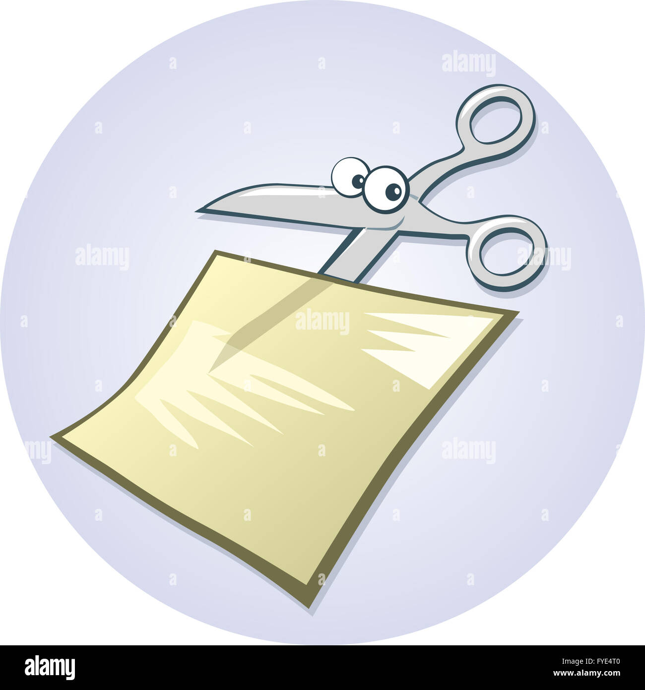 Cartoon illustration funny scissors hi-res stock photography and images ...