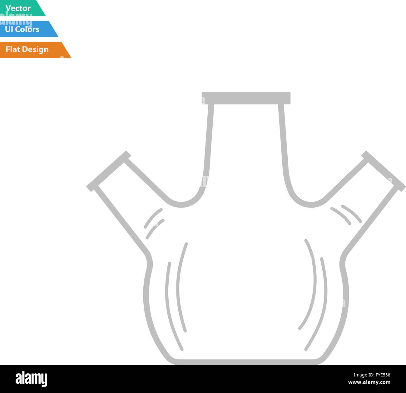 Chemical round bottom laboratory Stock Vector Images - Alamy