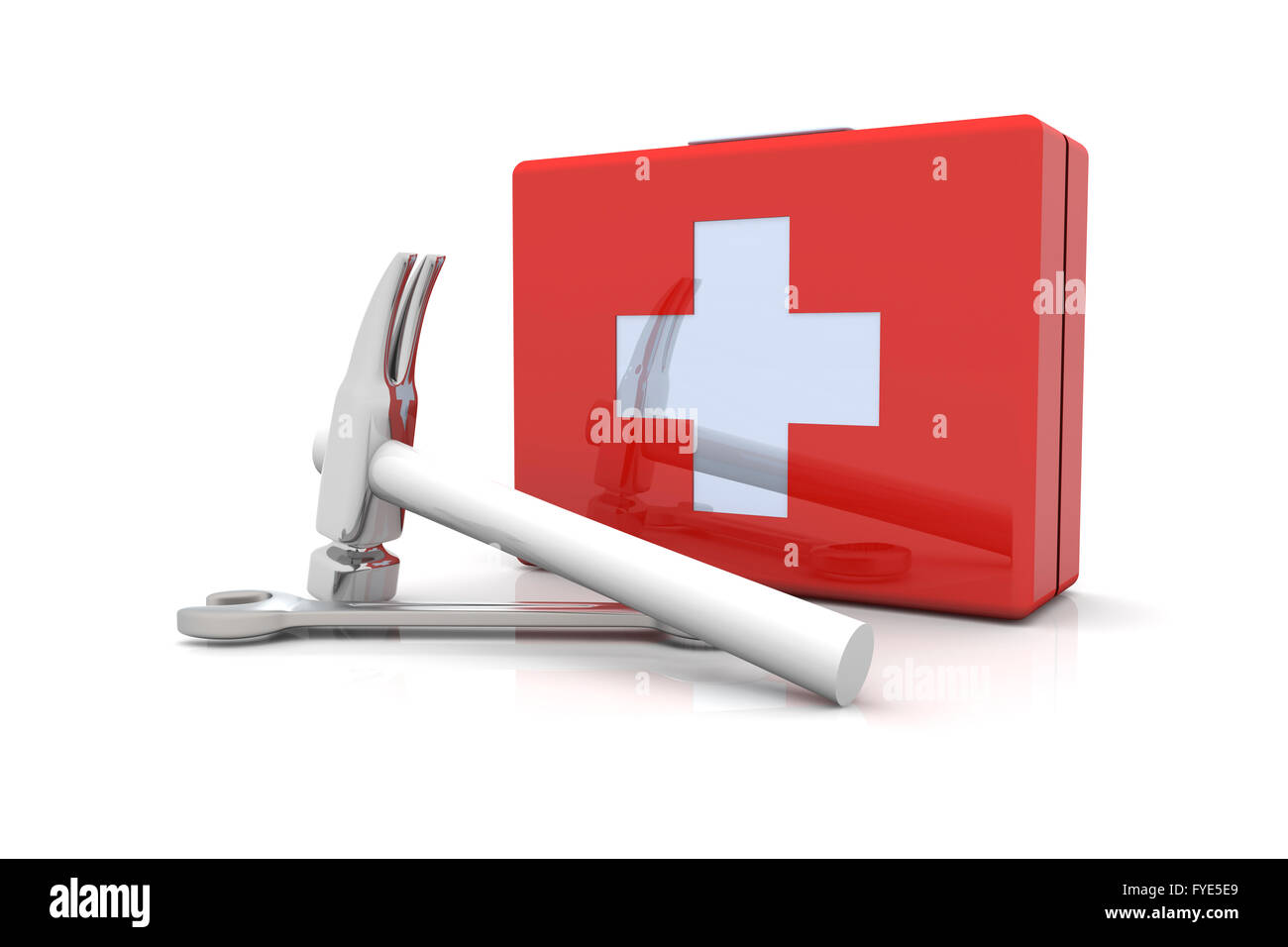 Construction First aid Stock Photo - Alamy