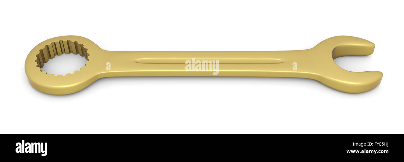Golden wrench hi-res stock photography and images - Alamy