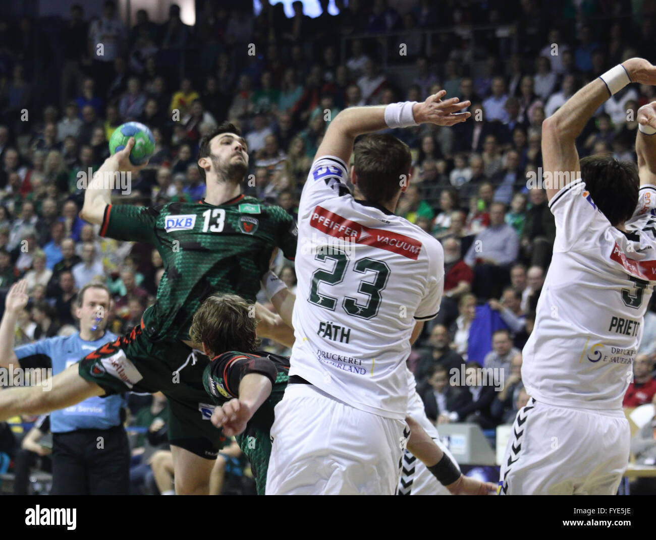 Action from Berlin Füchse pro-handball match against HSG Wetzlar on ...