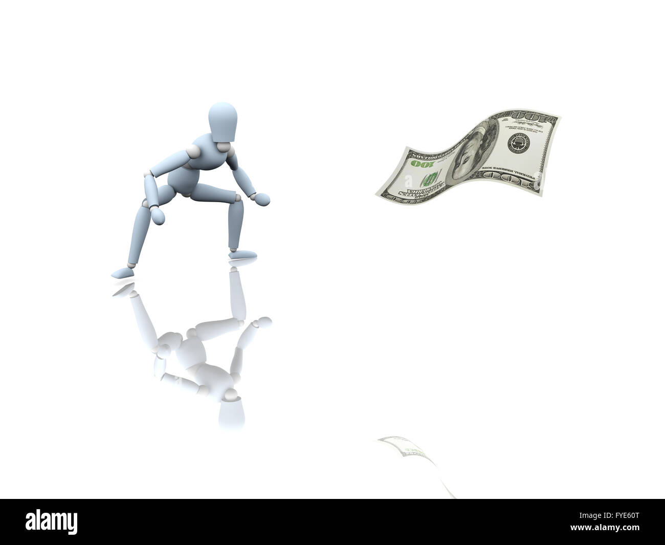 People catching money Cut Out Stock Images & Pictures - Alamy