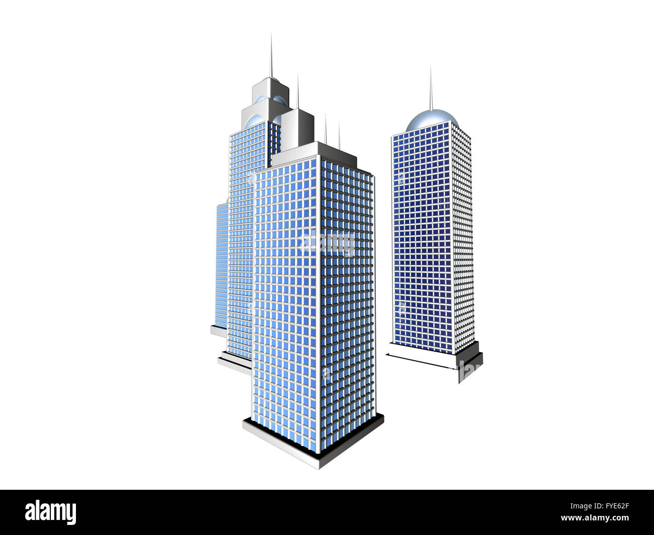 Skyscraper skyscrapers tower towers Cut Out Stock Images & Pictures - Alamy