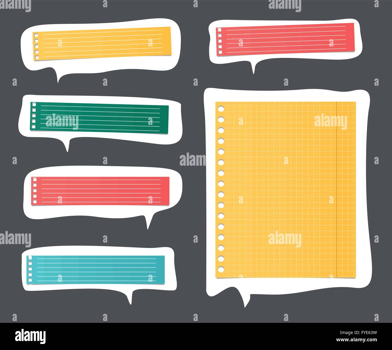 Green lined paper bubble Stock Vector Images - Alamy