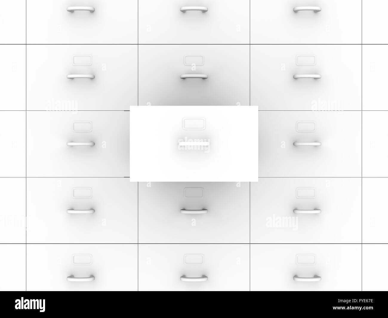 Open drawer - Filing Cabinet Stock Photo - Alamy