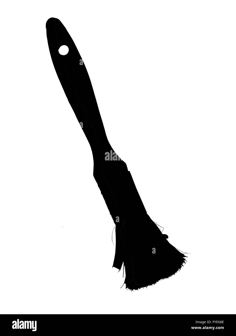 A paint brush vector image isolated against a white background Stock ...