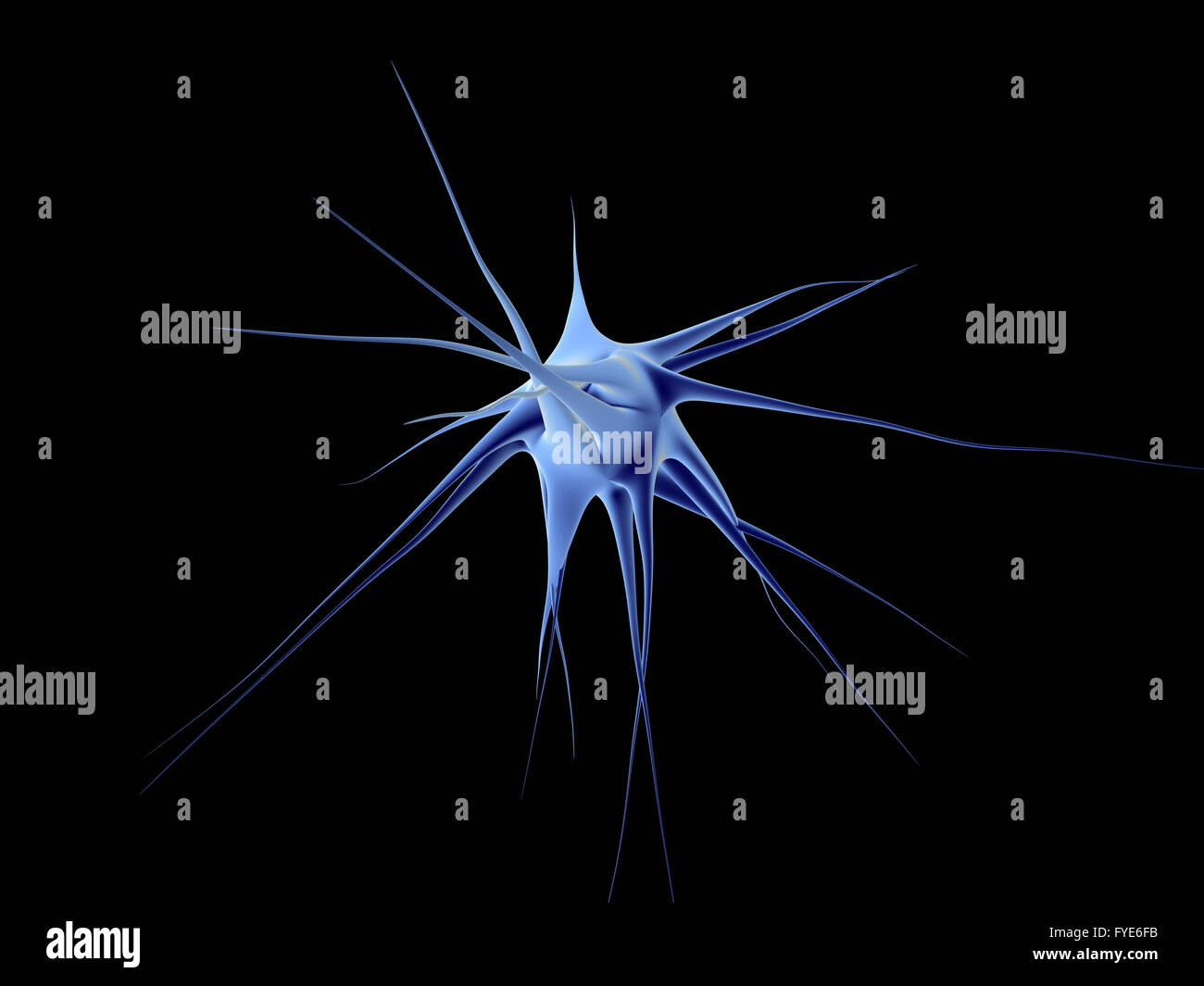 Neuronal cell cluster Stock Photo - Alamy