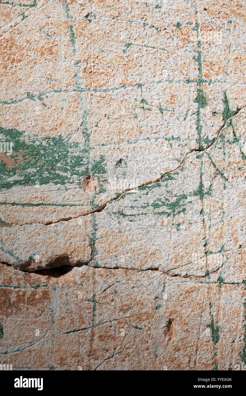 The old wall covered with plaster crashed Stock Photo - Alamy