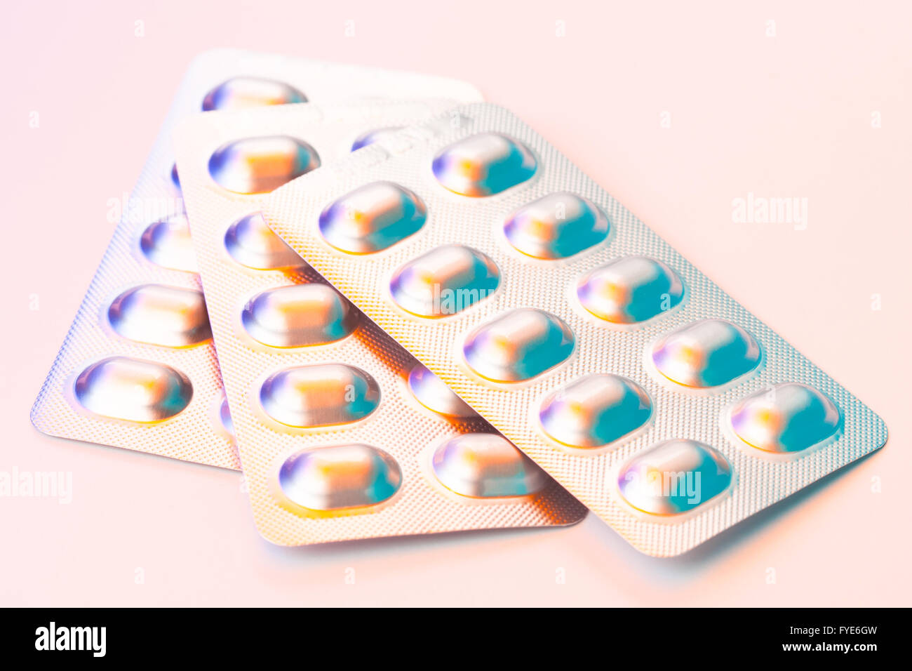 Medicinal pills piled up a bunch of closeup Stock Photo - Alamy