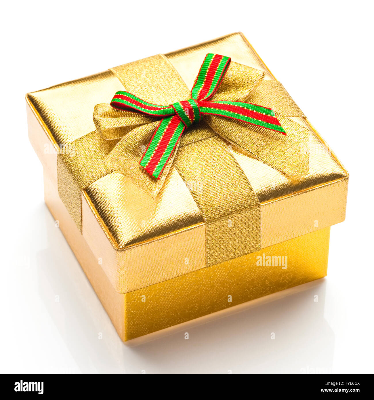 Beautiful gift box with a white background Stock Photo - Alamy