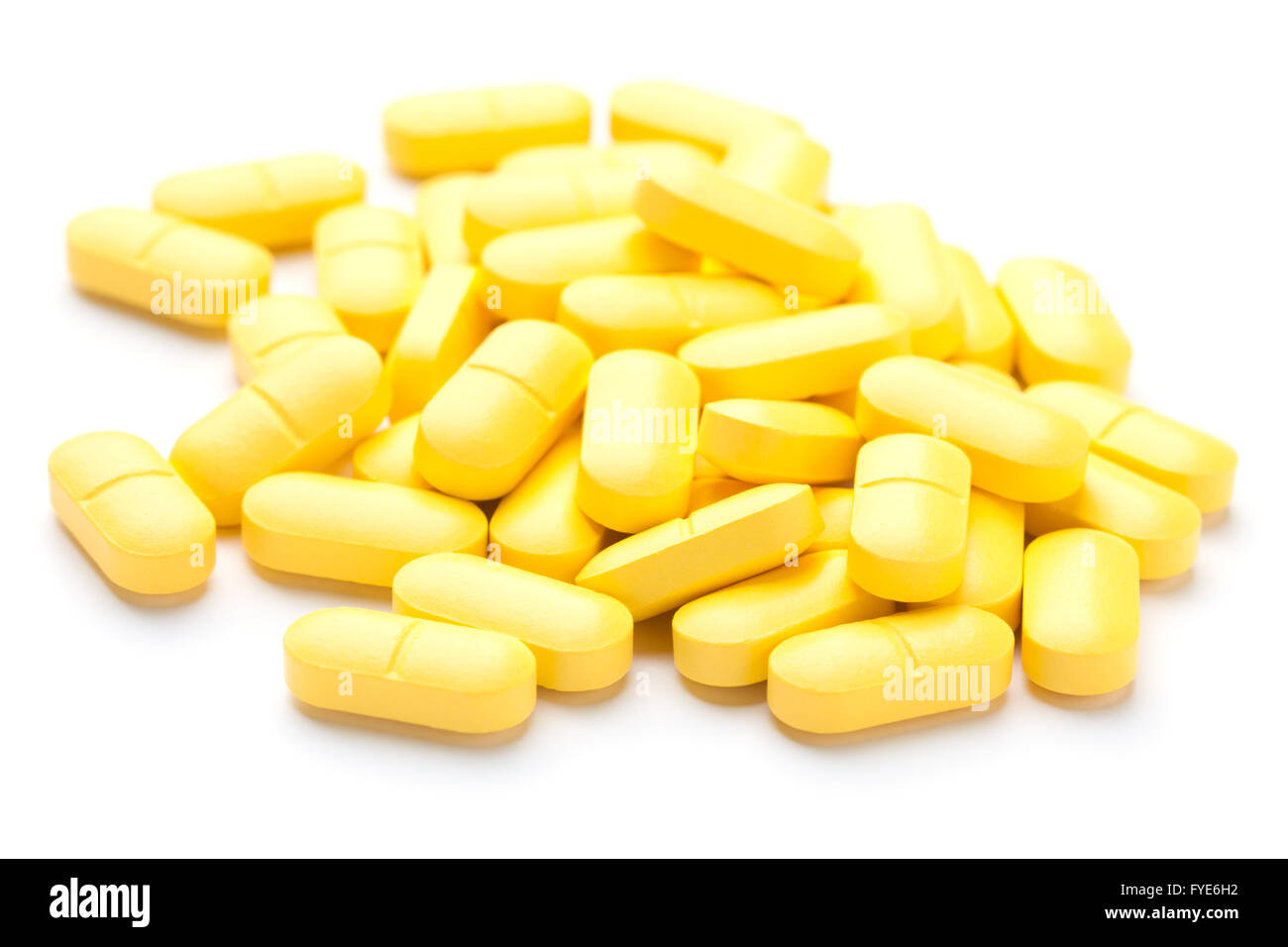 Medicinal pills piled up a bunch of closeup Stock Photo - Alamy