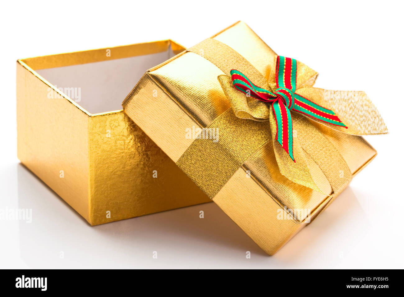 Beautiful gift box with a white background Stock Photo - Alamy