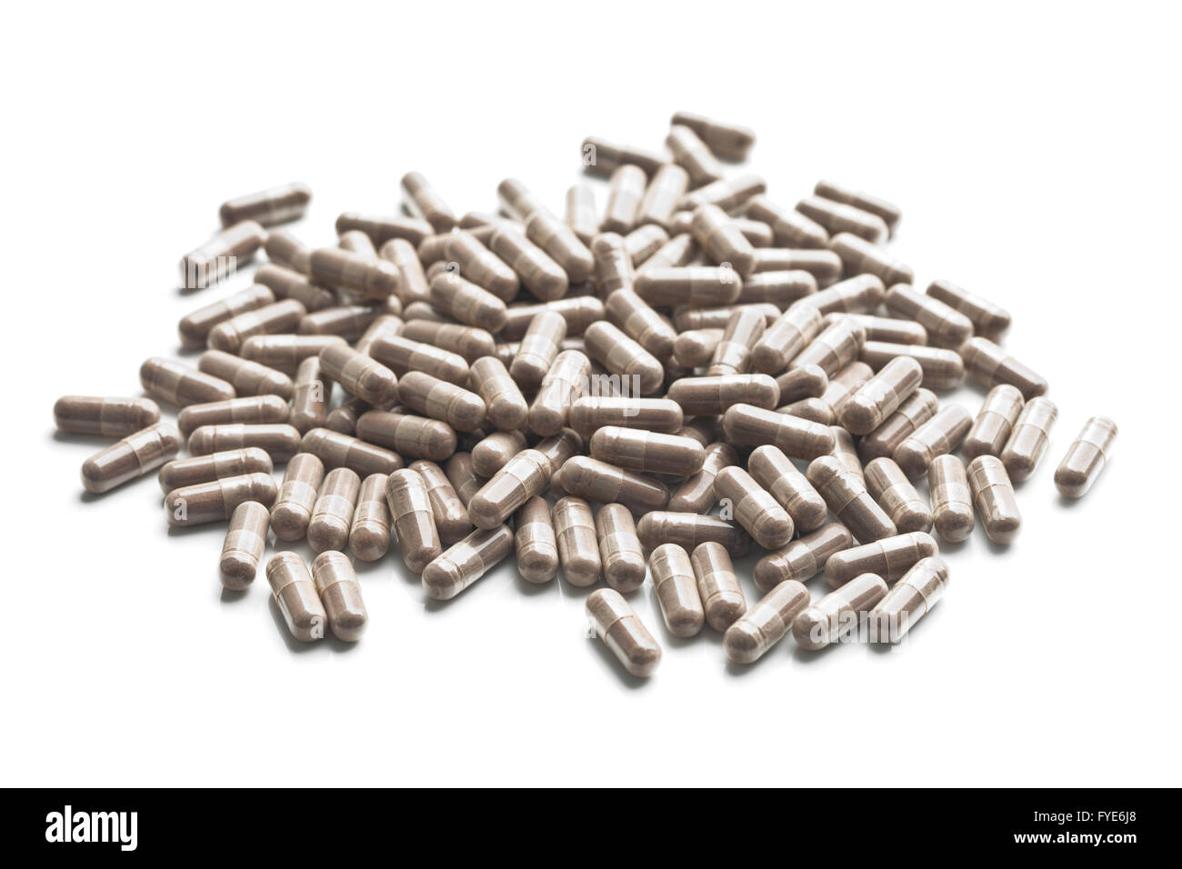 Medicinal pills piled up a bunch of closeup Stock Photo - Alamy