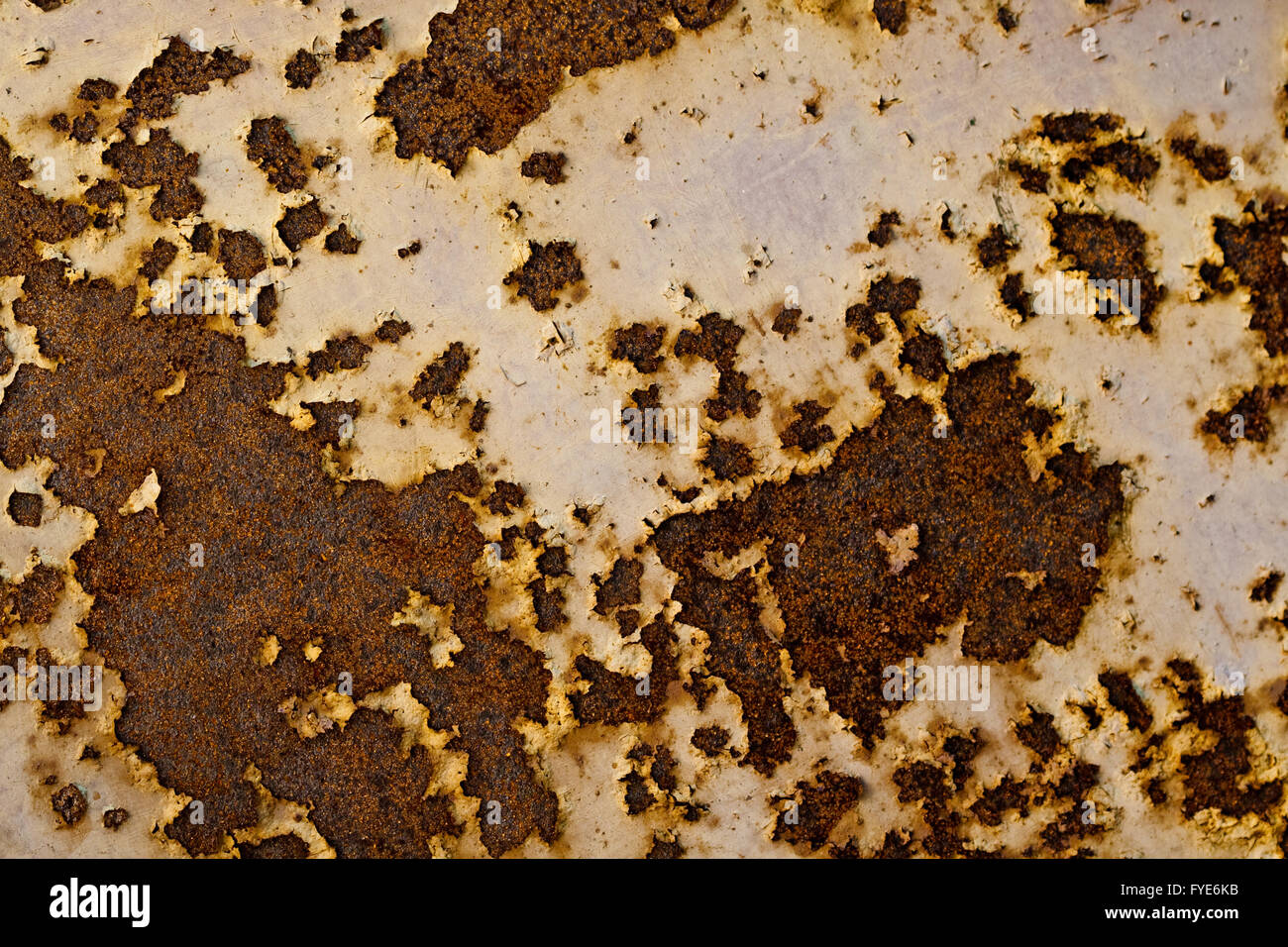 The metal plate badly damaged by rust Stock Photo - Alamy