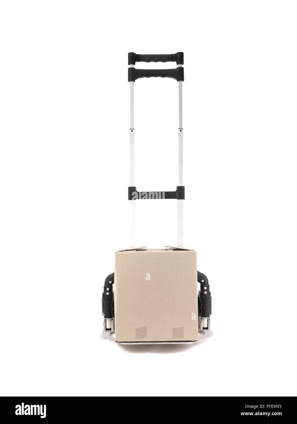 A removal trolley isolated against a white background Stock Photo - Alamy