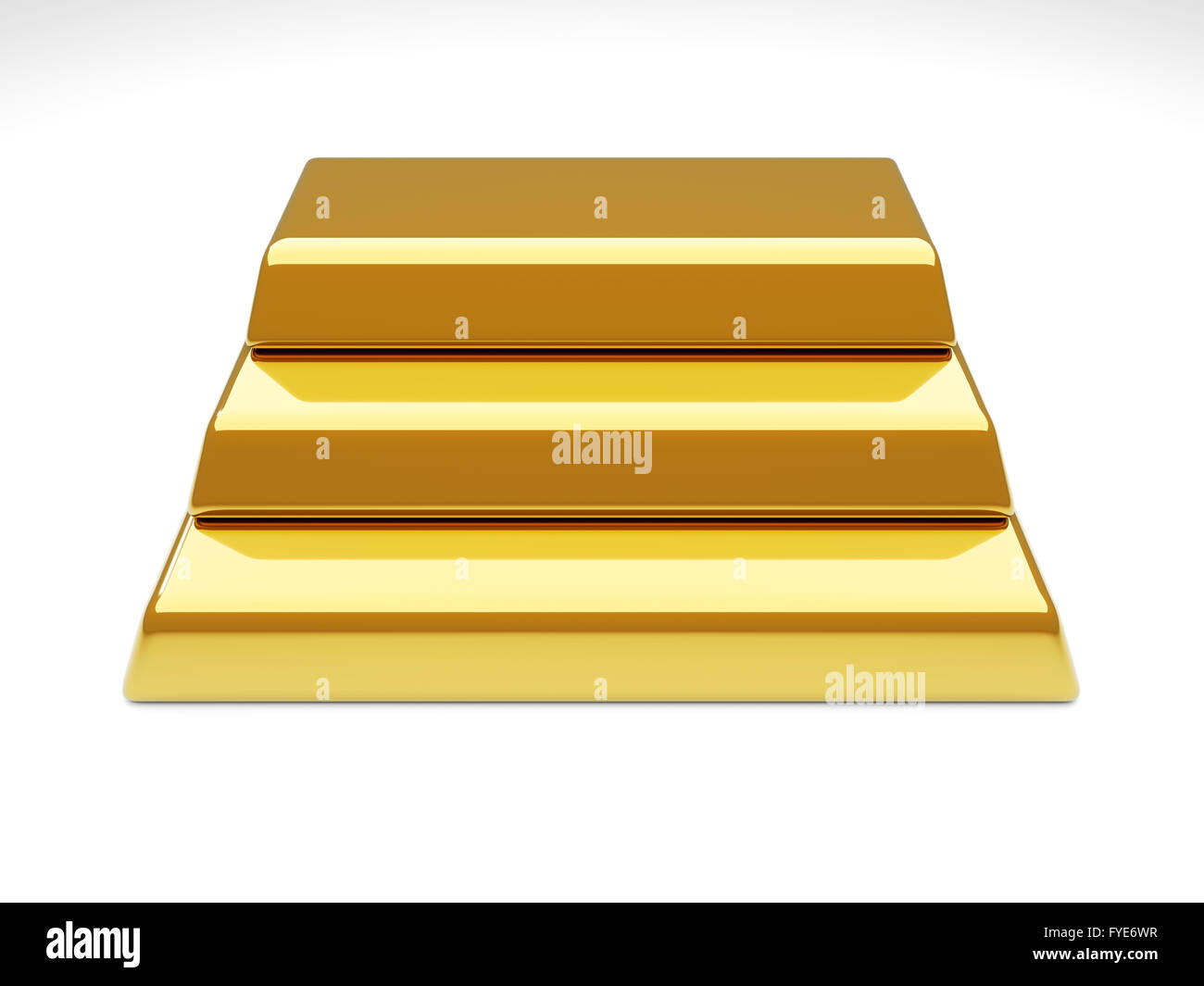 Gold Bar Pyramid Stock Photo - Alamy