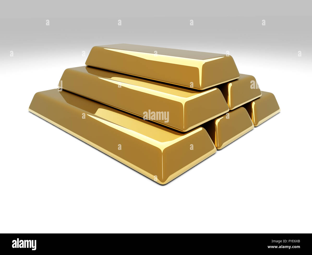 Gold Bar Pyramid Stock Photo - Alamy