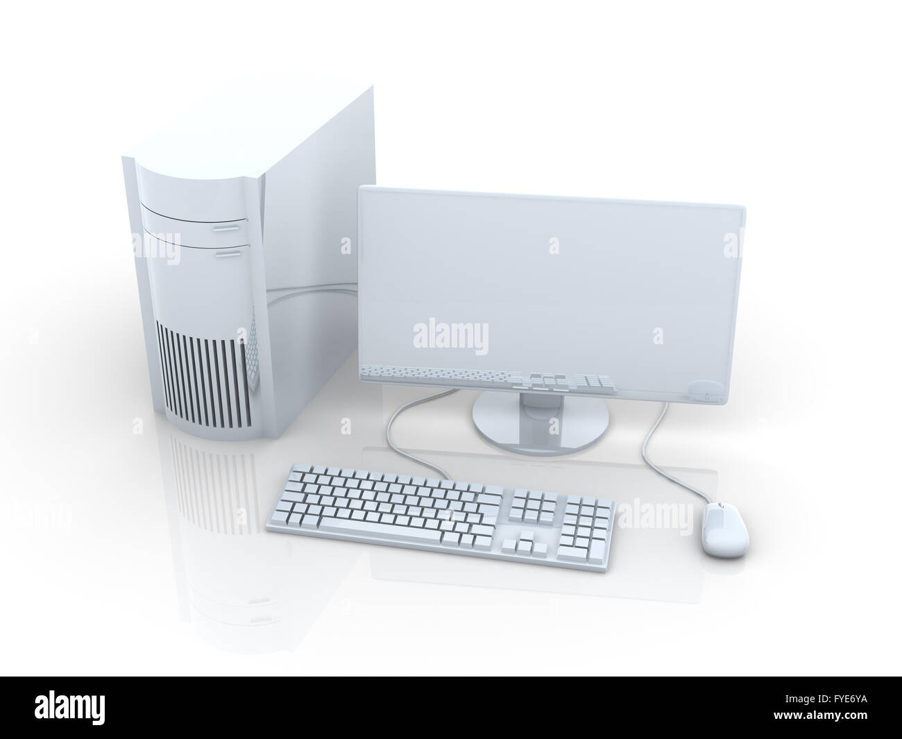 Workstation setup Cut Out Stock Images & Pictures - Alamy