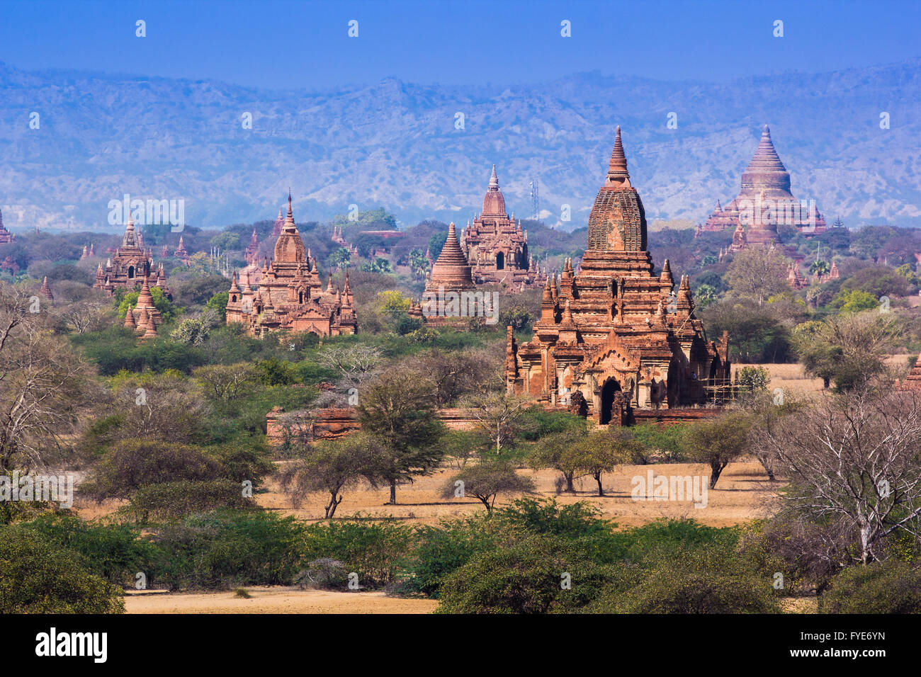 Temples in Bagan, Land of Pagoda, Myanmar Stock Photo - Alamy