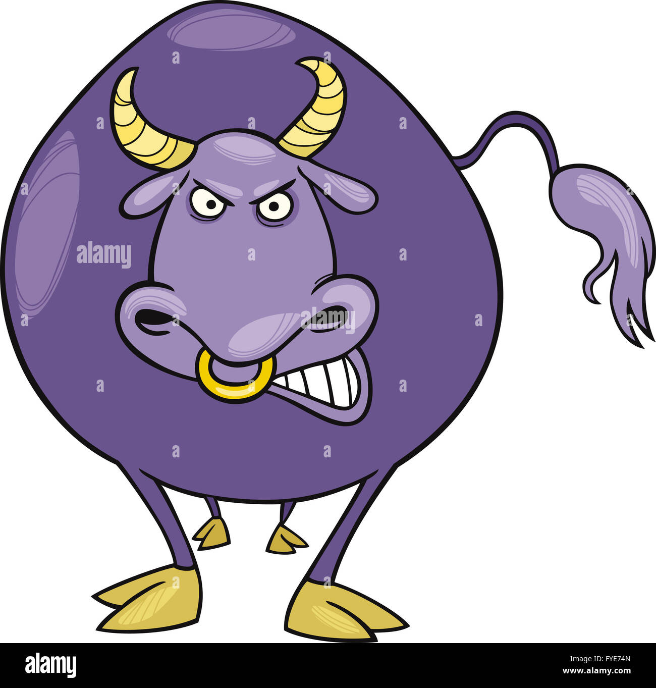 Angry Bull Cartoon High Resolution Stock Photography and Images - Alamy