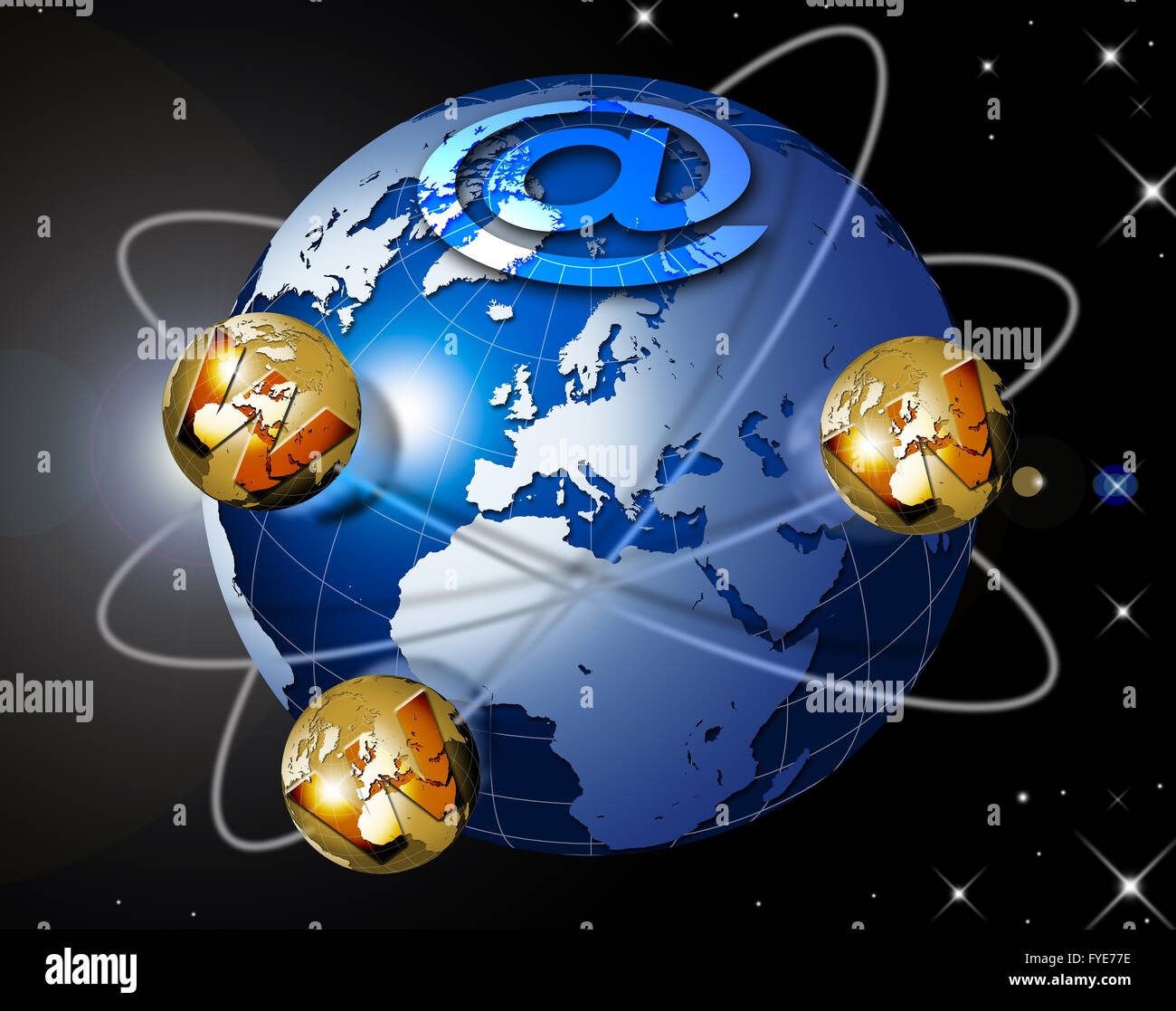 internet www symbol Stock Photo - Alamy