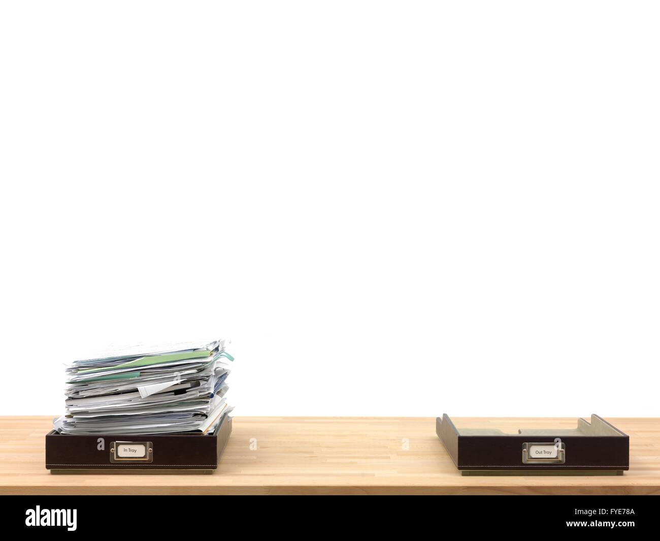 In out office trays in hi-res stock photography and images - Alamy