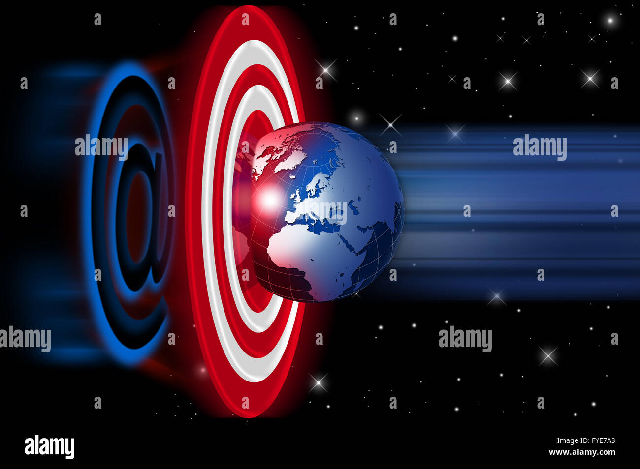 Target in the space Stock Photo - Alamy