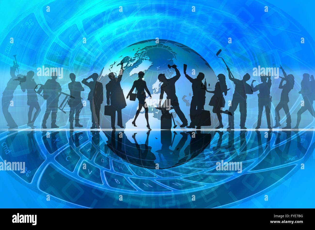 Man at work Stock Photo - Alamy