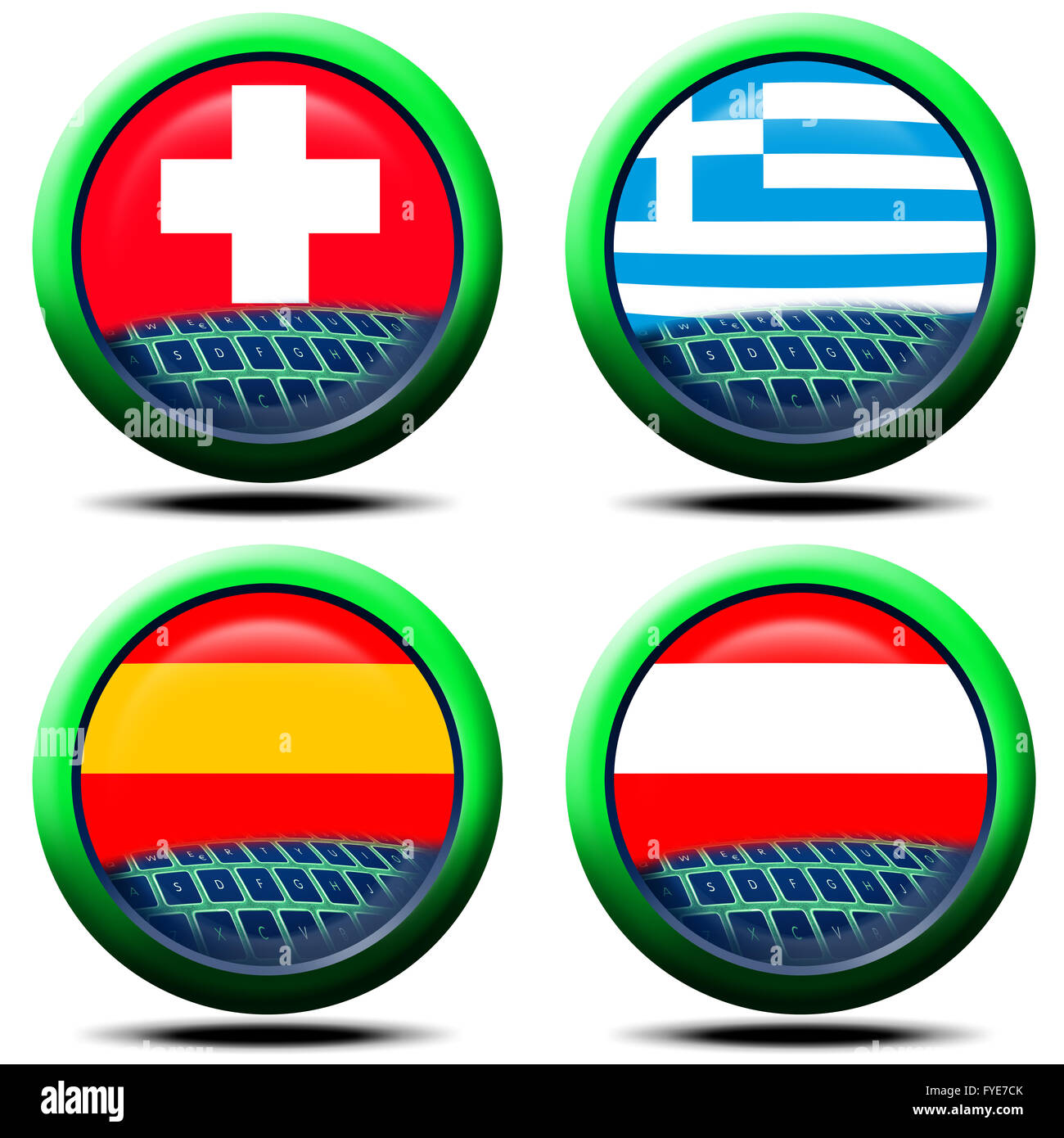 Country flag icons hi-res stock photography and images - Alamy