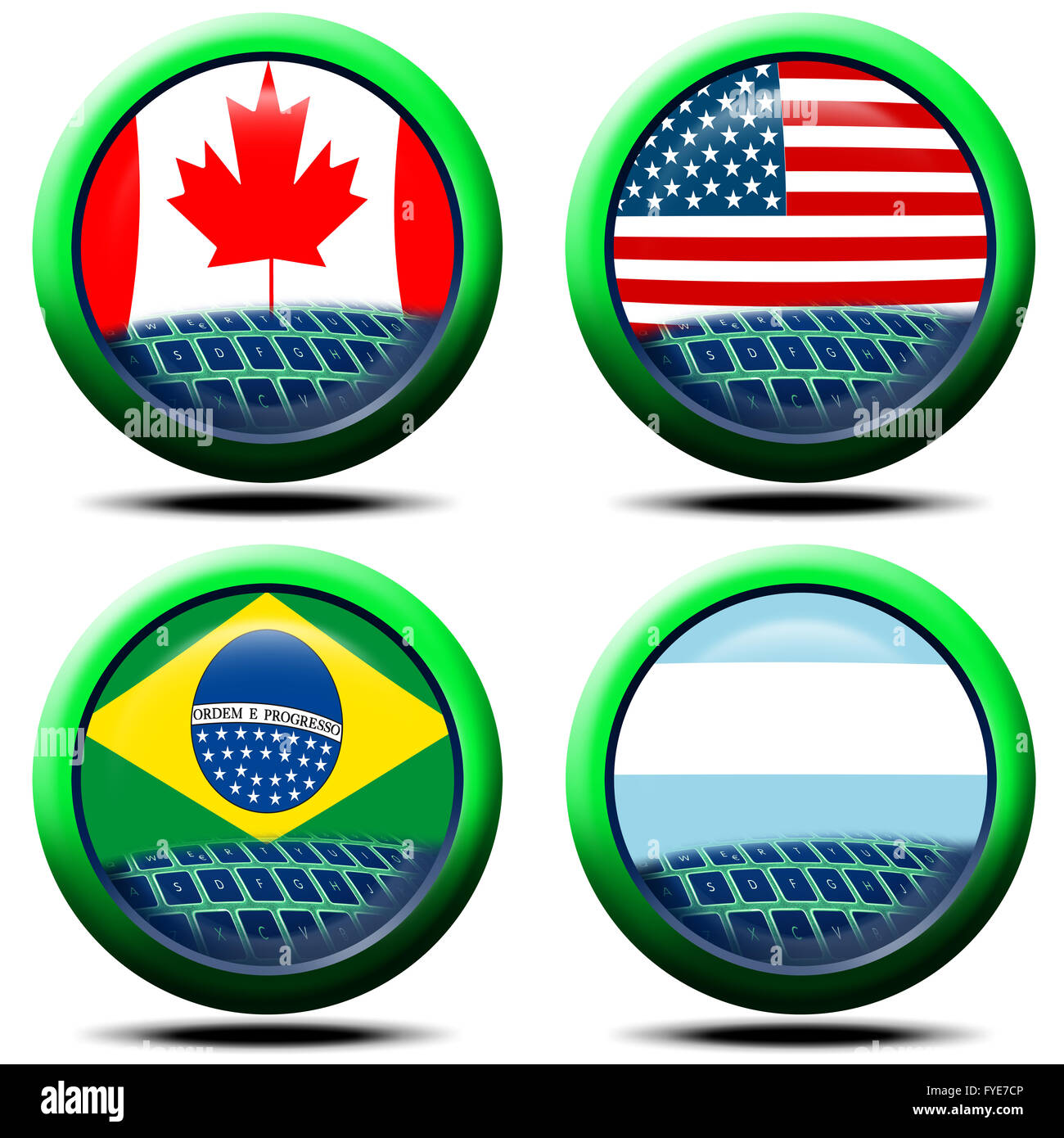 Usa flag icons Cut Out Stock Images & Pictures - Alamy
