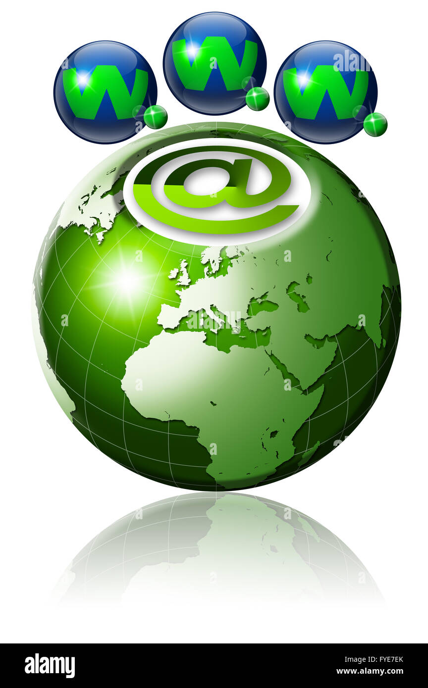 World wide web globe Stock Photo - Alamy