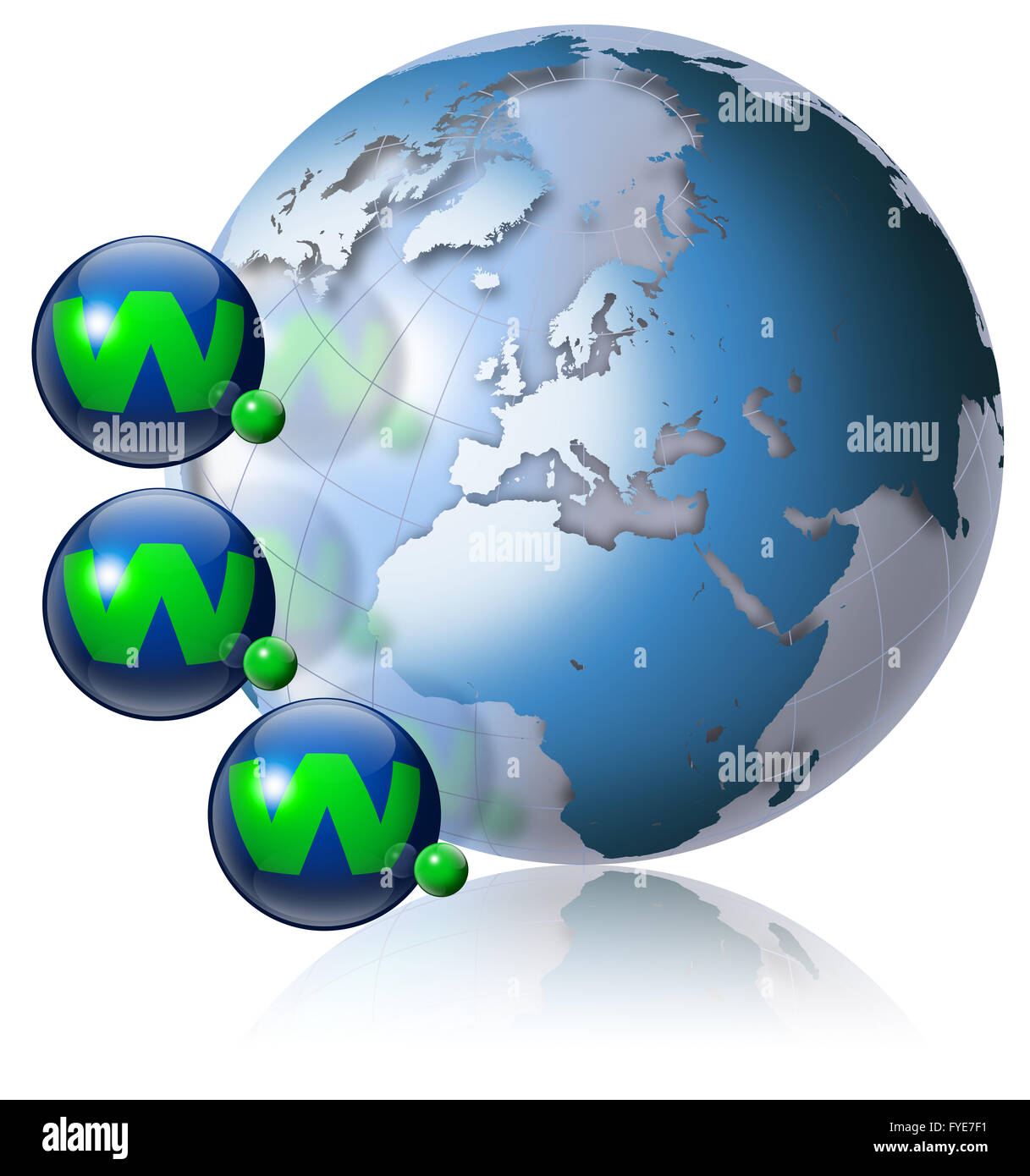 World wide web globe Stock Photo - Alamy
