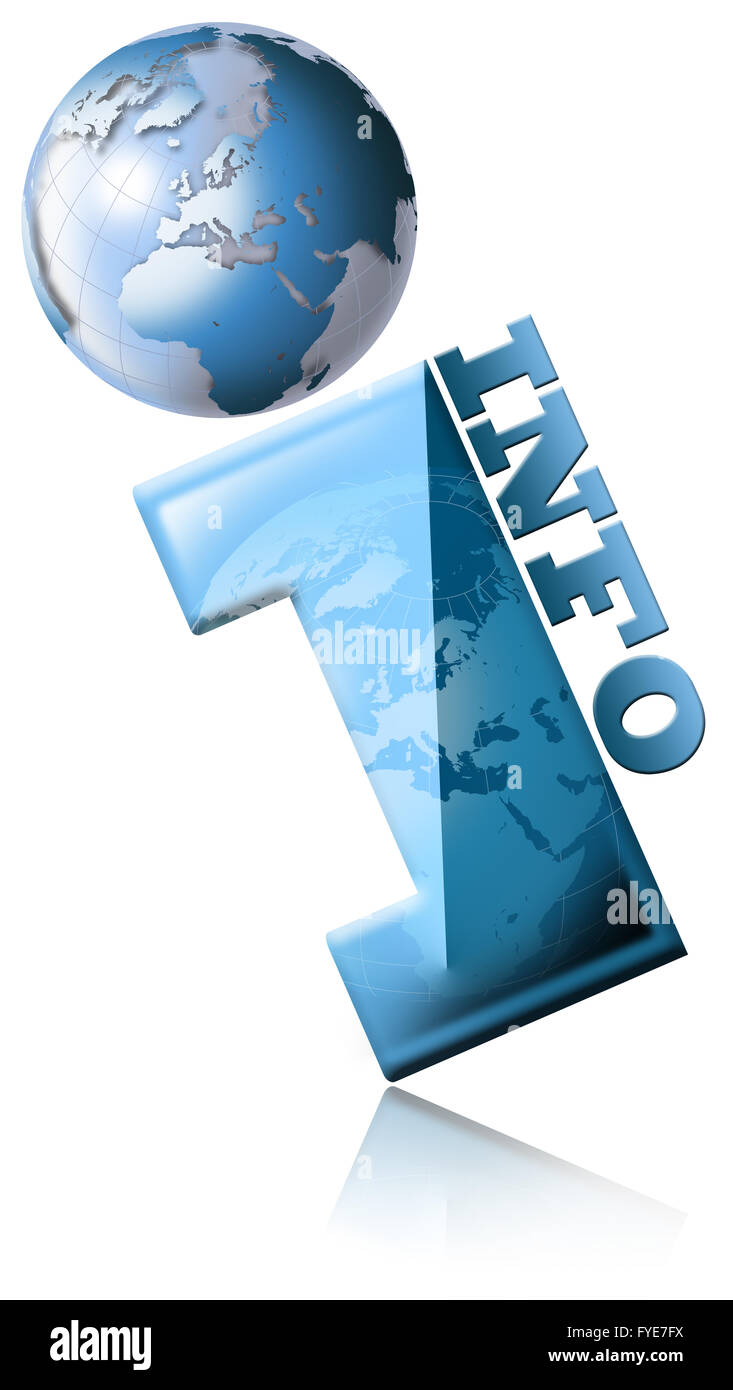 Globe information Cut Out Stock Images & Pictures - Alamy