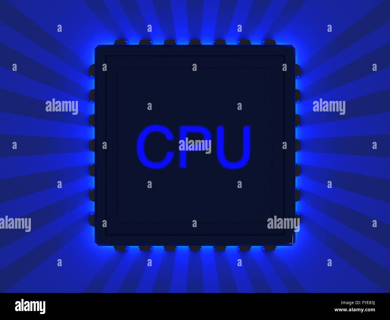 Glowing cpu hi-res stock photography and images - Alamy