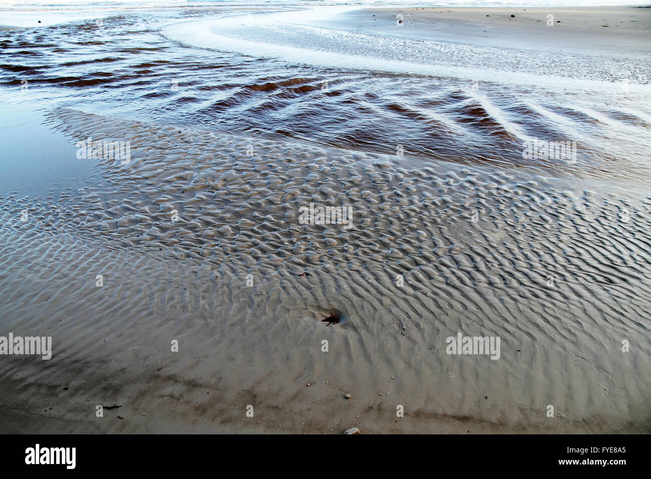 River floating into the ocean Stock Photo - Alamy