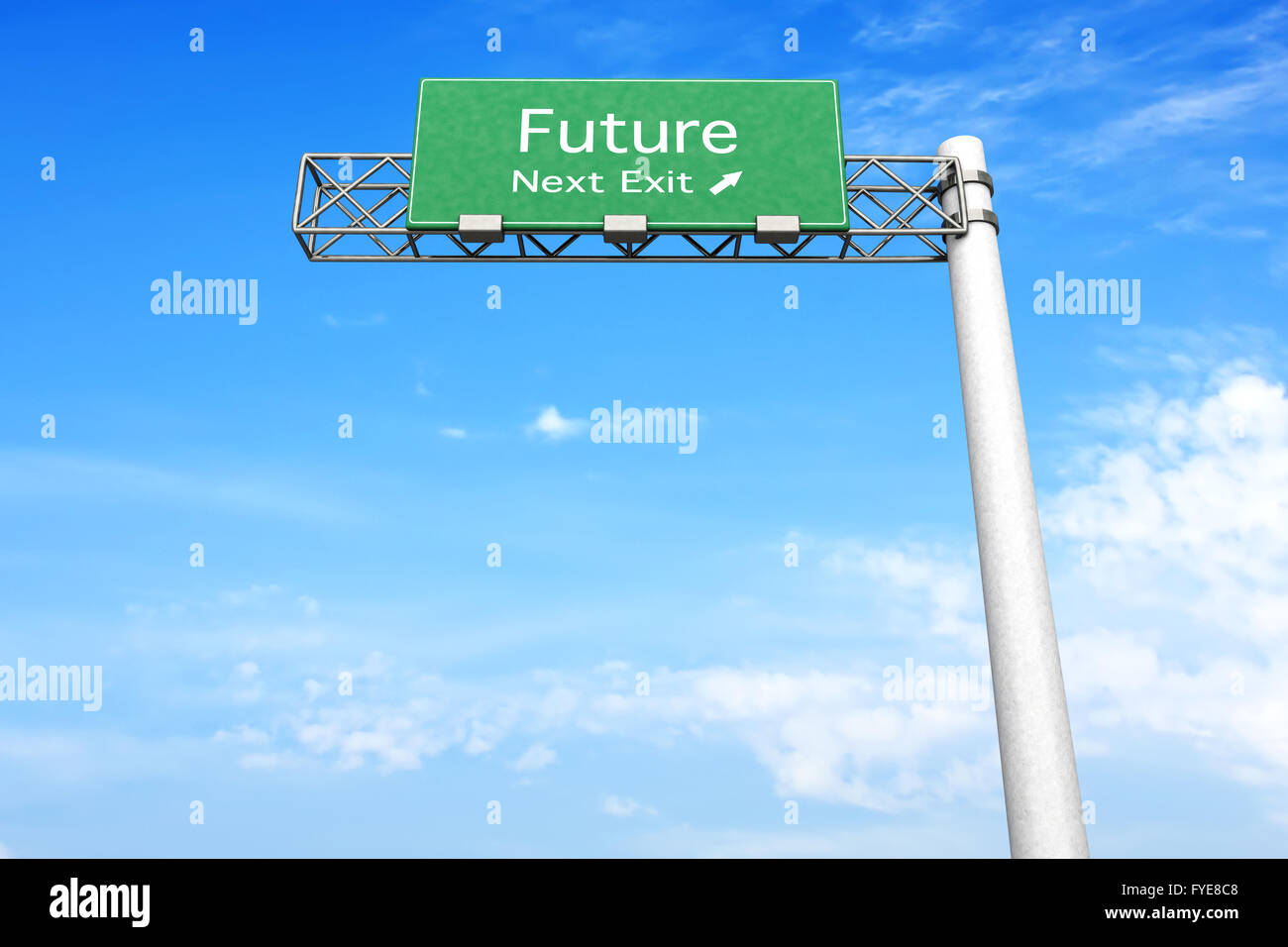 Highway Sign - Future Stock Photo - Alamy