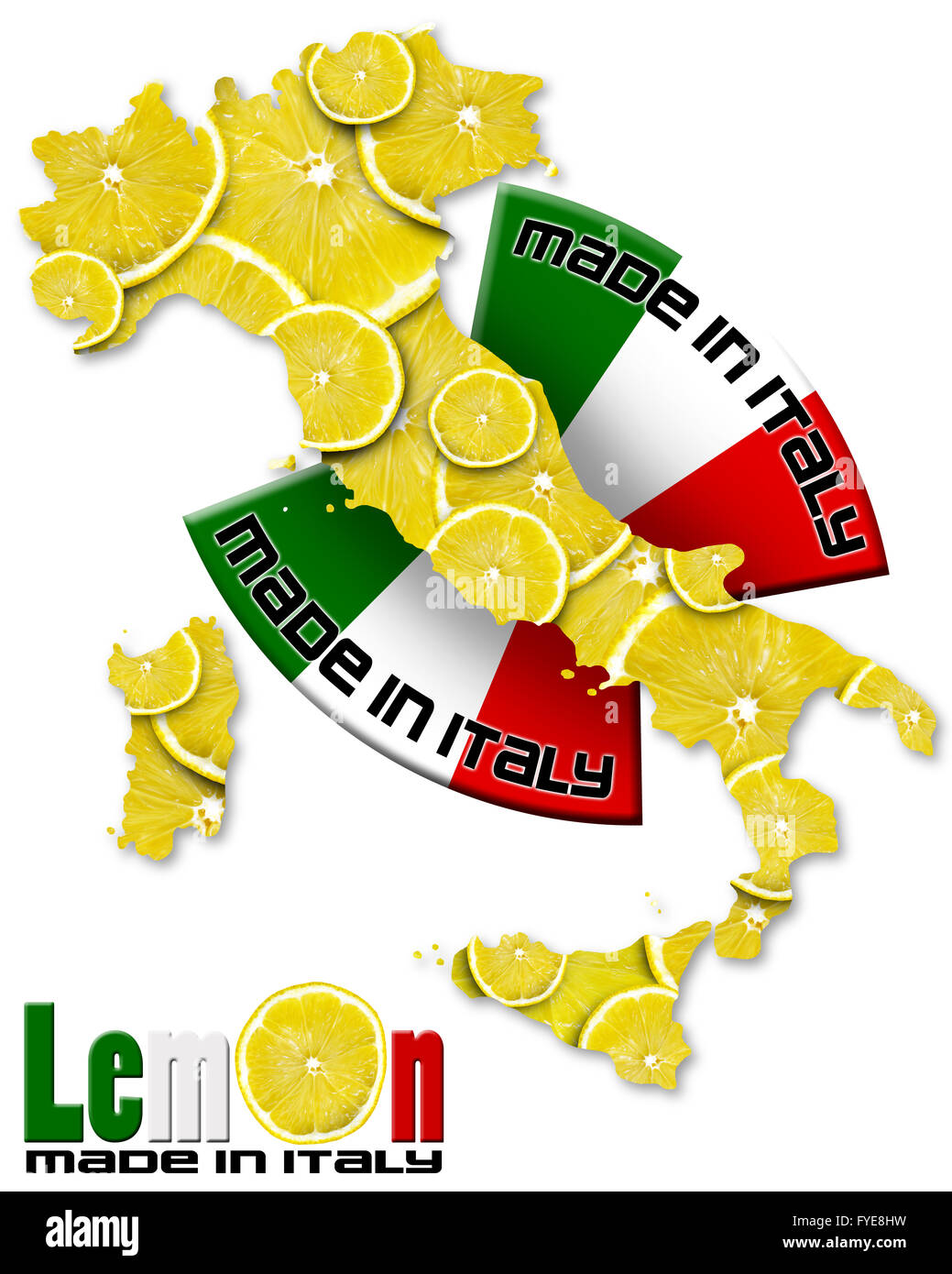 Lemon made in Italy Stock Photo - Alamy