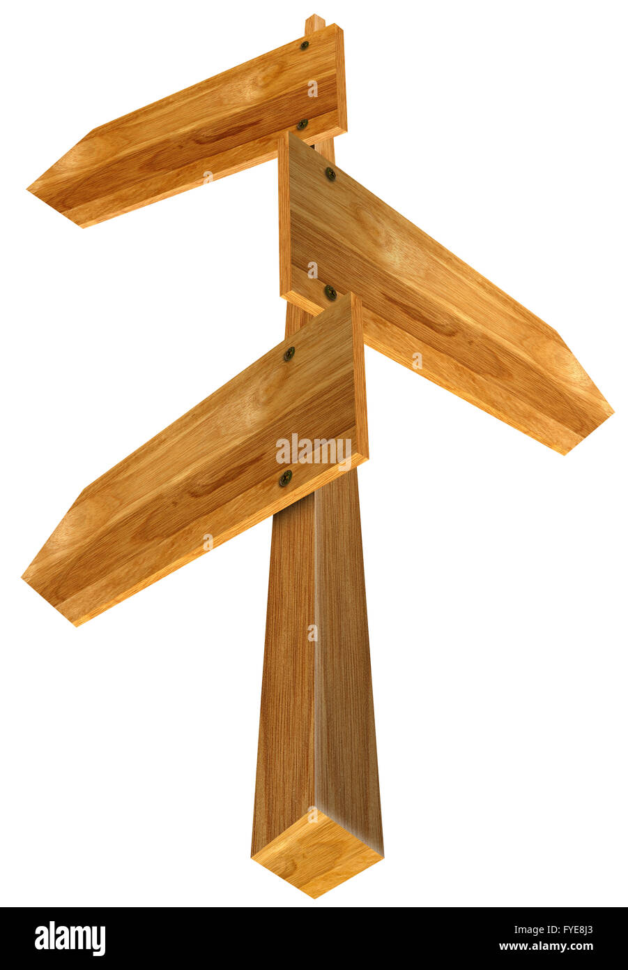 Three arrows road sign hi-res stock photography and images - Alamy