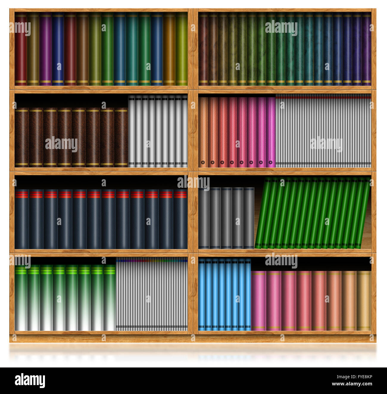 Bookshelf symbol hi-res stock photography and images - Alamy