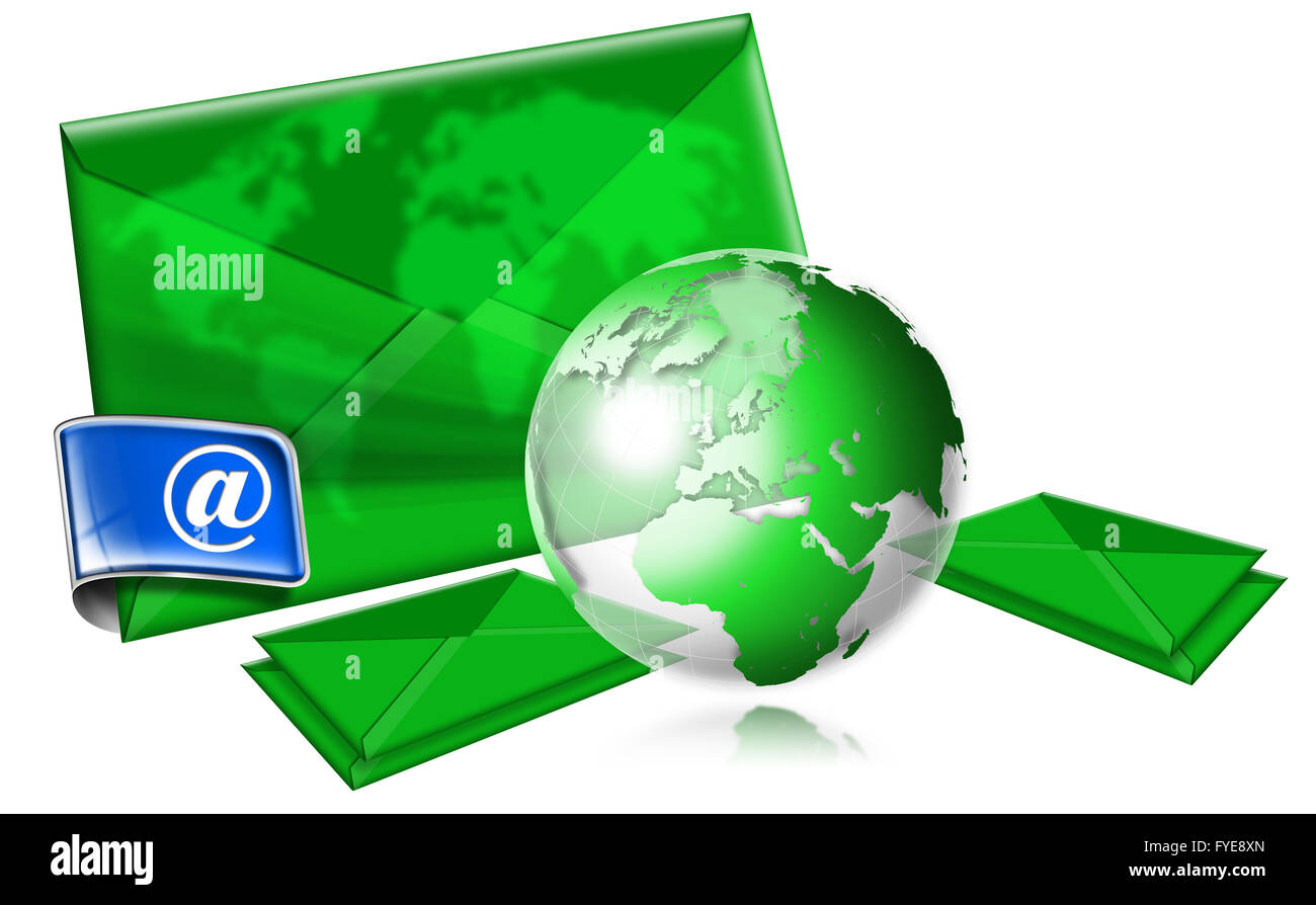 Digital globe green hi-res stock photography and images - Alamy