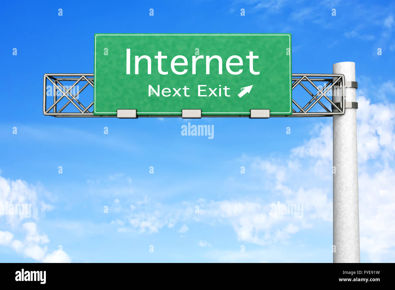 Highway Sign - Internet Stock Photo - Alamy
