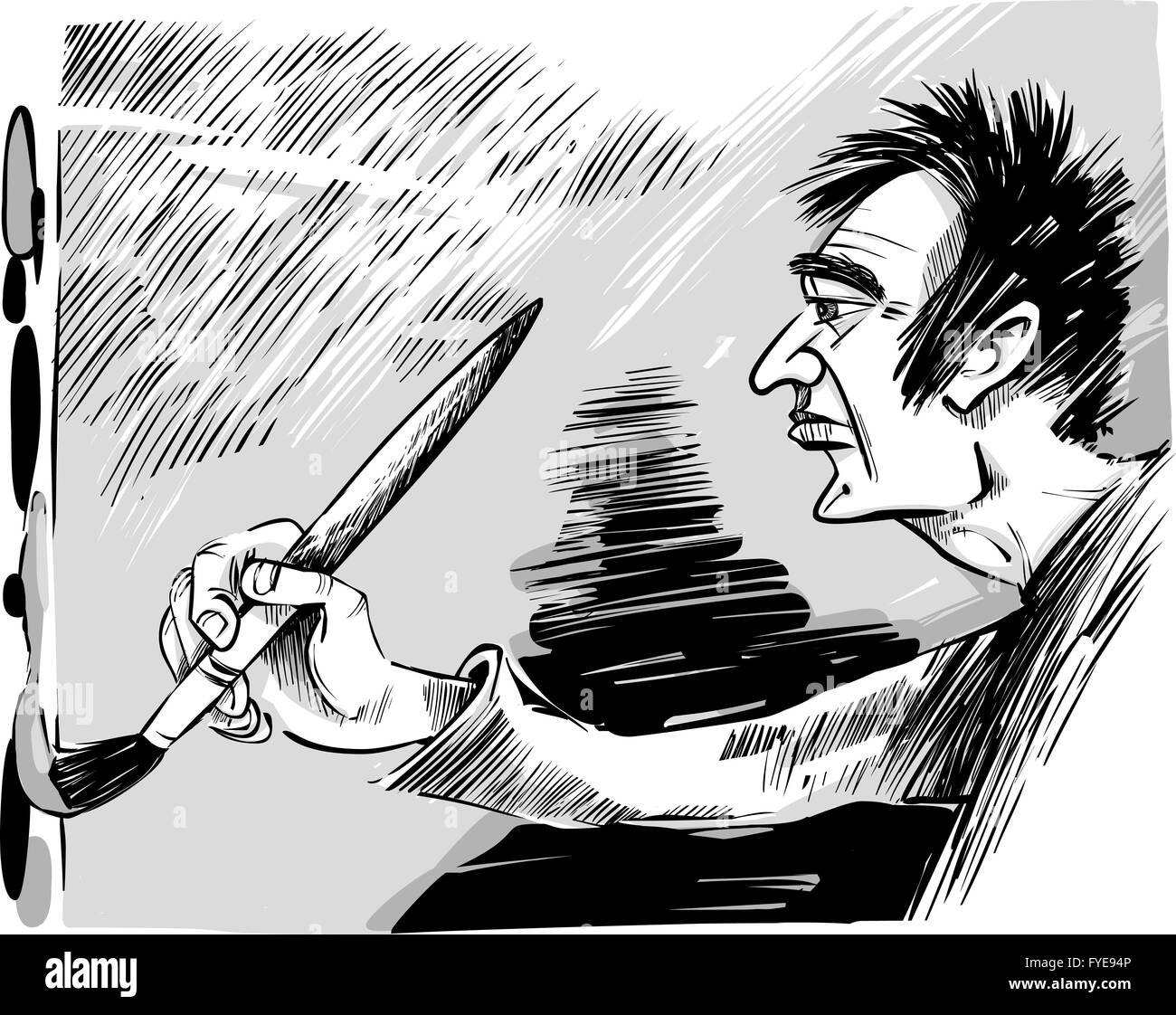 Face painter work Black and White Stock Photos & Images - Alamy