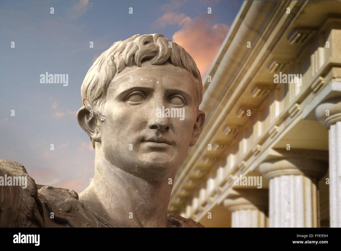 Statue of Julius Caesar Augustus in Rome Stock Photo - Alamy