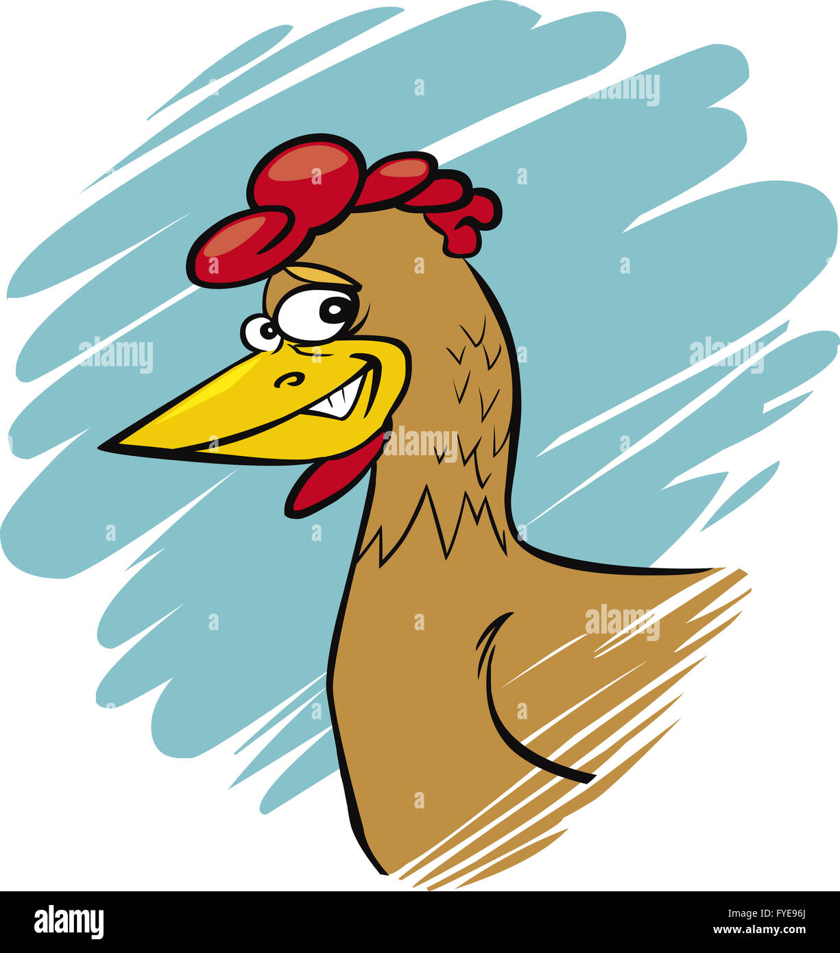 Hen caricature hi-res stock photography and images - Alamy