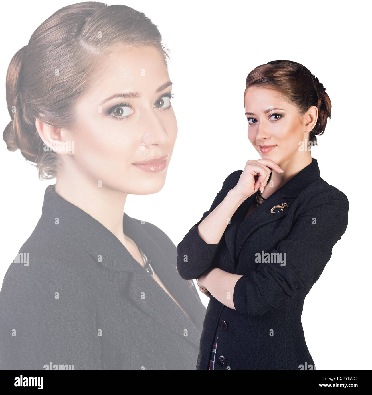 Fresh beautiful woman face Stock Photo - Alamy