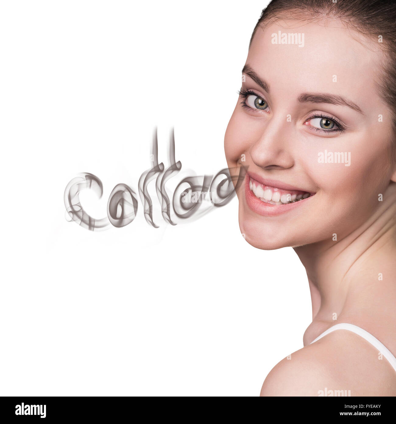 Woman taste smell hi-res stock photography and images - Alamy